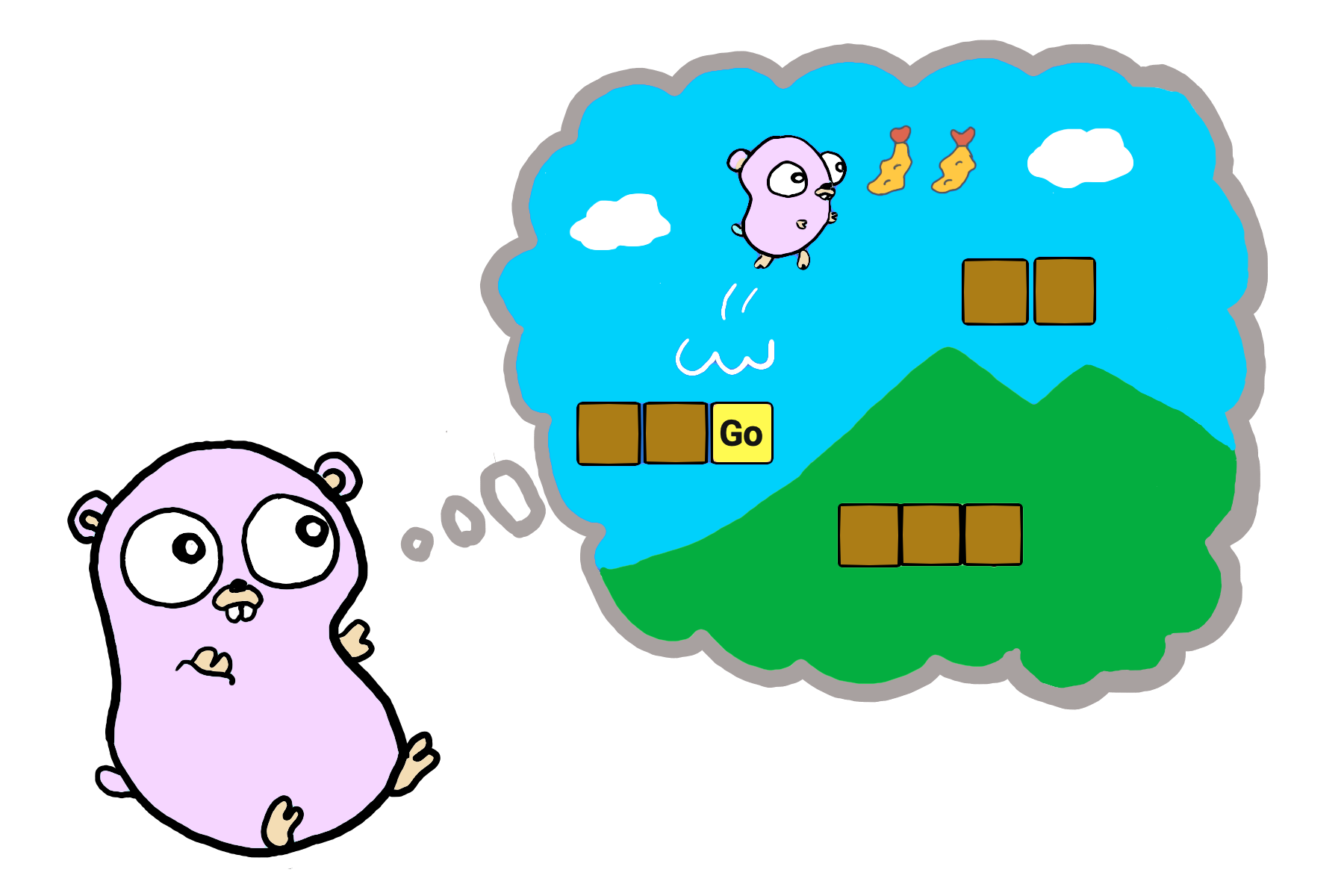 Snake game in Go using Ebiten